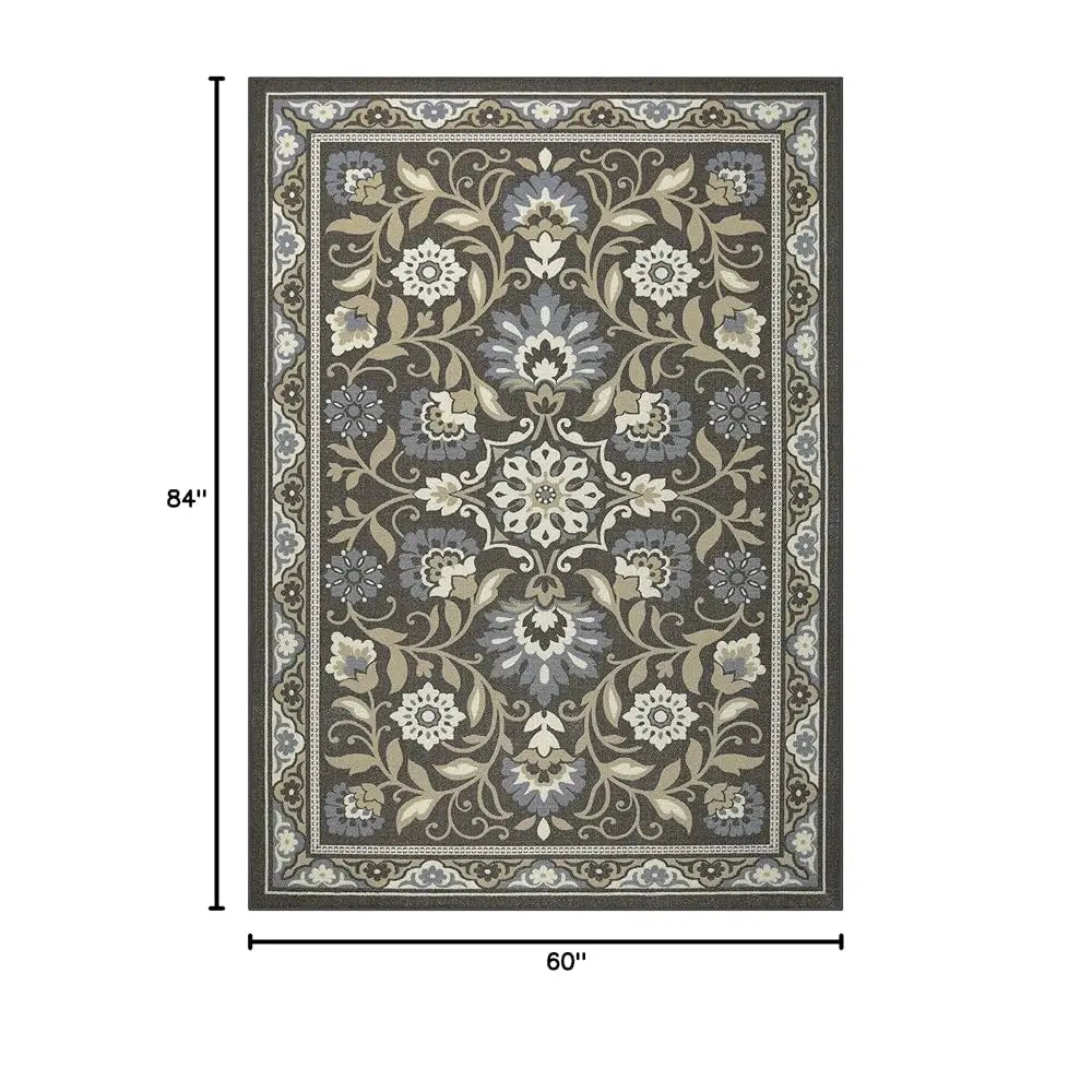 5x7 Light Brown Boho W/border – Dungeness Home